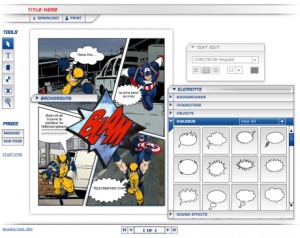 Création d'une bande dessinée - sites gratuits